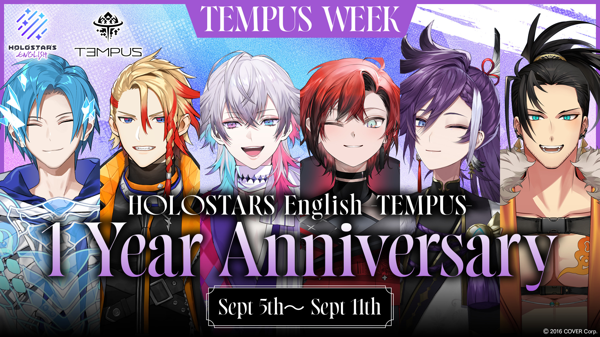 HOLOSTARS English -TEMPUS- Debut 1st Anniversary Project “TEMPUS Week ...